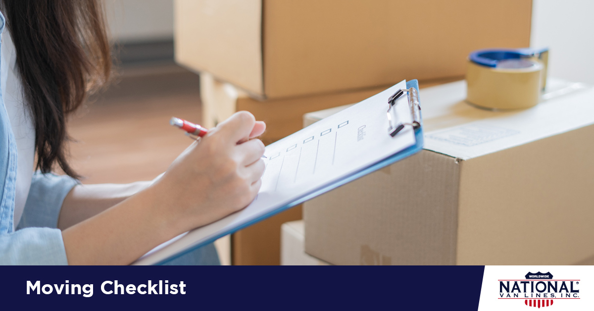 Moving Checklist | National Van Lines
