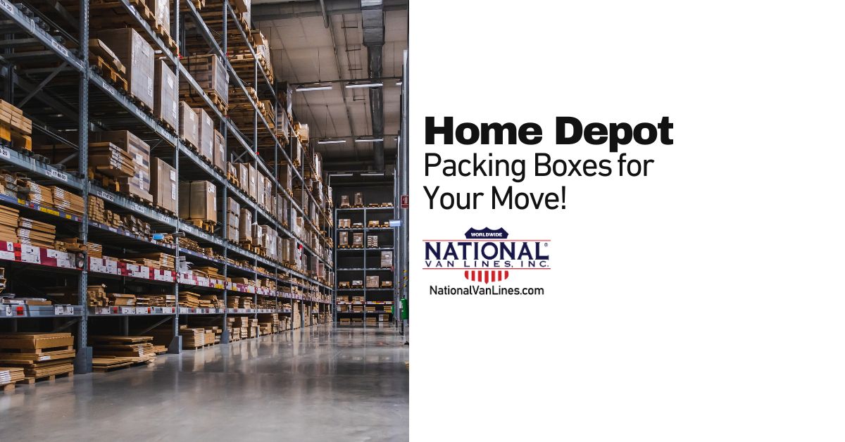 Home Depot Packing Boxes | National Van Lines